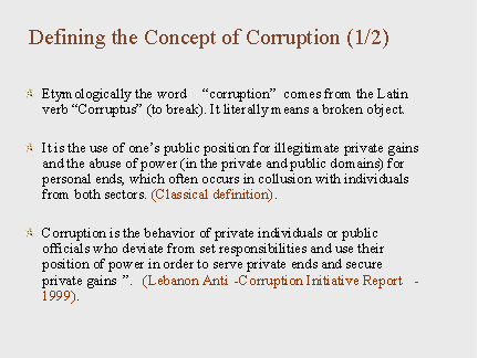National Action for Fighting Corruption in Lebanon